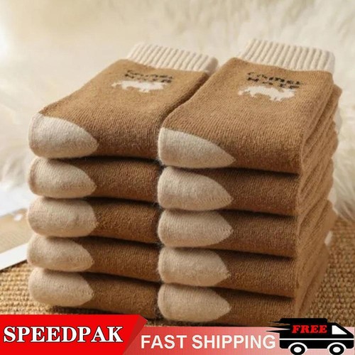 1 Pair Men Winter Camel Warm Couples Outdoor Cold Weather Wool Socks ...
