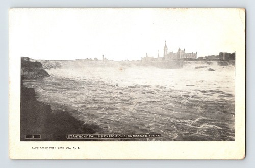 Postcard Minnesota Minneapolis St Anthony Falls Expo Building Pre-1907 ...