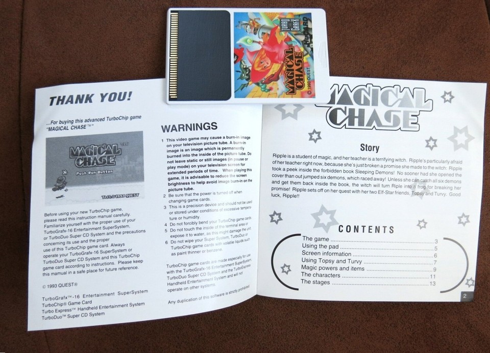 Magical Chase TurboGrafx-16 Complete Original Owner** Ending Soon Final ...