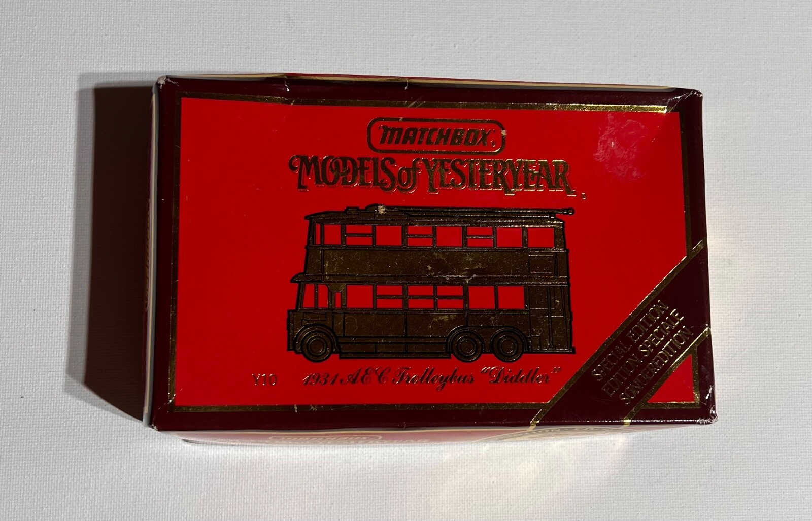 1987 MATCHBOX 1931 AEC TROLLEYBUS DIDDLER MODELS OF YESTERYEAR Y-10 ...