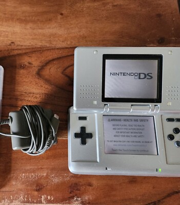 Nintendo DS Original Titanium Silver with Charger Cable Tested And ...
