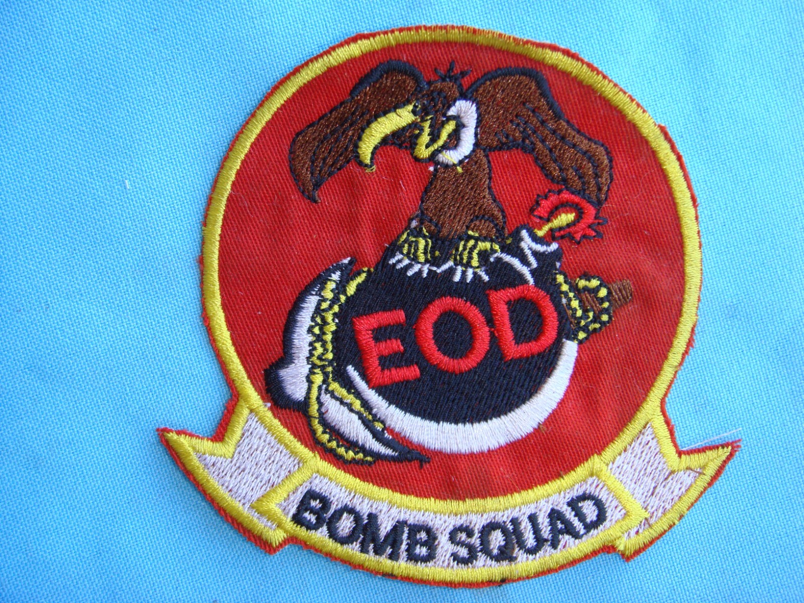 VIETNAM WAR PATCH, US NAVY EXPLOSIVE ORDNANCE DISPOSAL EOD BOMB | eBay