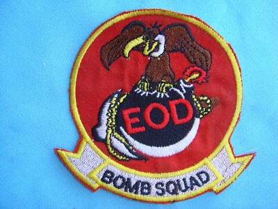 VIETNAM WAR PATCH, US NAVY EXPLOSIVE ORDNANCE DISPOSAL EOD BOMB | eBay