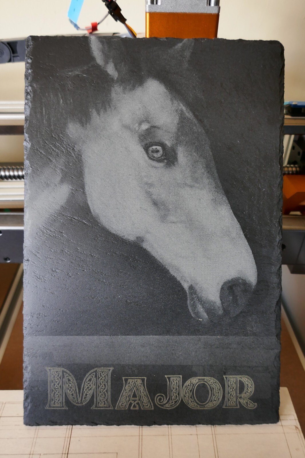 Custom Order Laser Engraved Slate Placemat - Your photo/design lasered ...