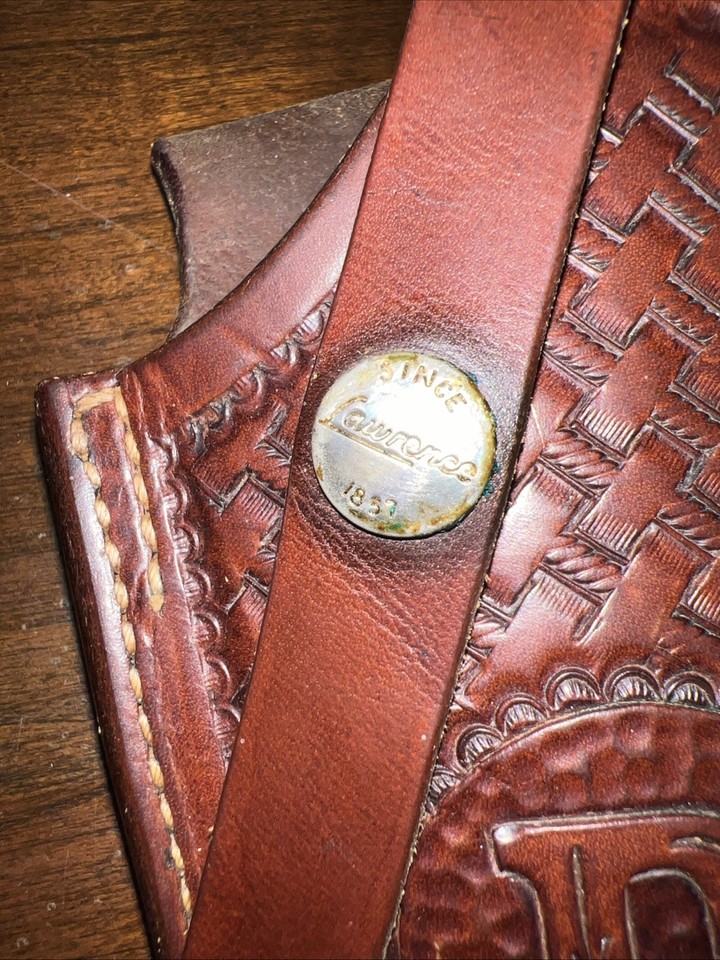 George Lawrence Leather Holster # 120b Size 650 Revolver Monogram D ...