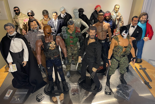 HUGE 1:6 Custom Kitbash TV Movie 12" Figure Stand lot Hot Toys 3A ...