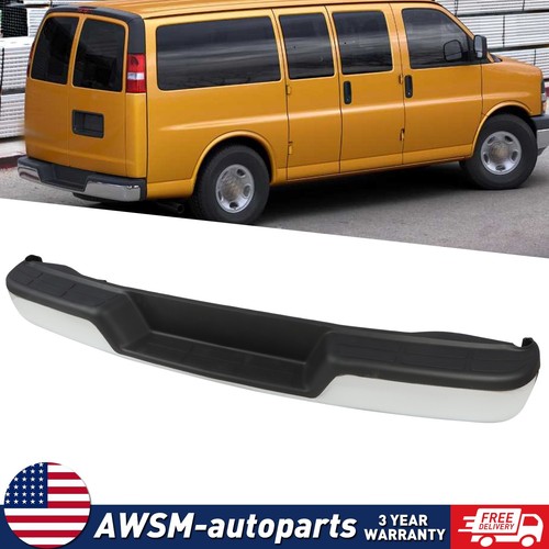 NEW Complete Chrome Rear Step Bumper for Chevy Express GMC Savana Van ...