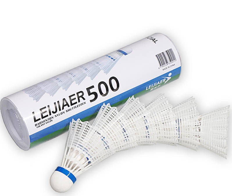 Cork Headed Nylon Shuttlecocks in a Set of 6 for Consistent Flight Path ...