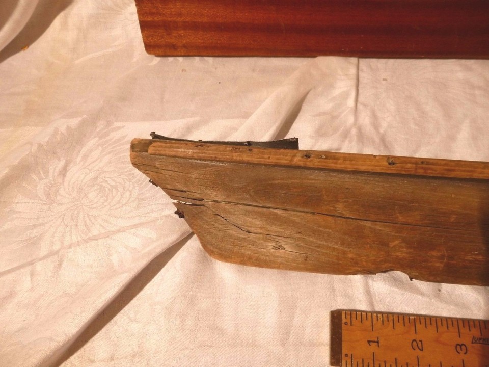 Antique Weathervane Body 1800s Carved Wood Schooner MARBLEHEAD MA ...