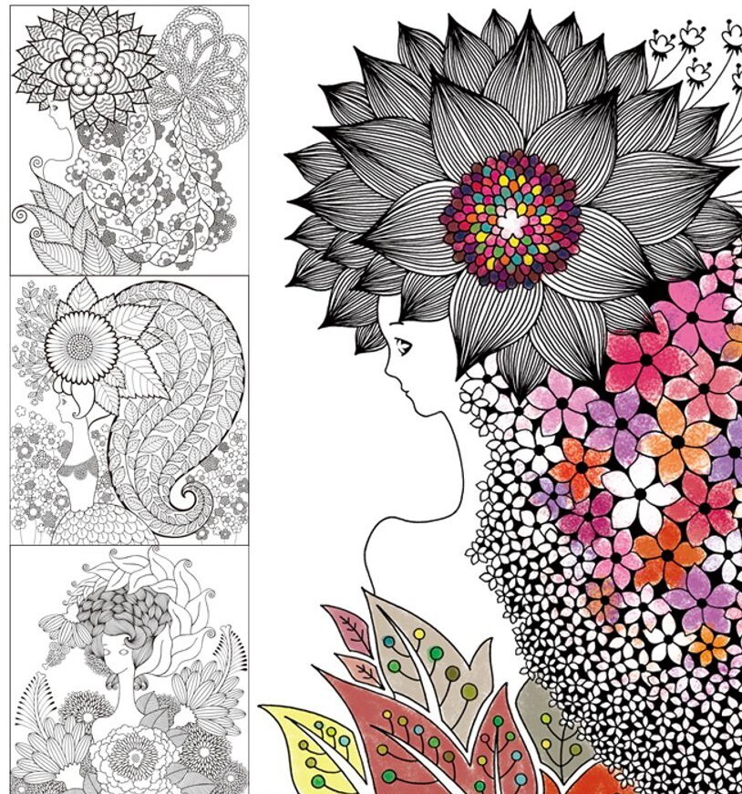 Fairy of Shampoo Beautiful Fairies Coloring Book Korea Paint Art ...