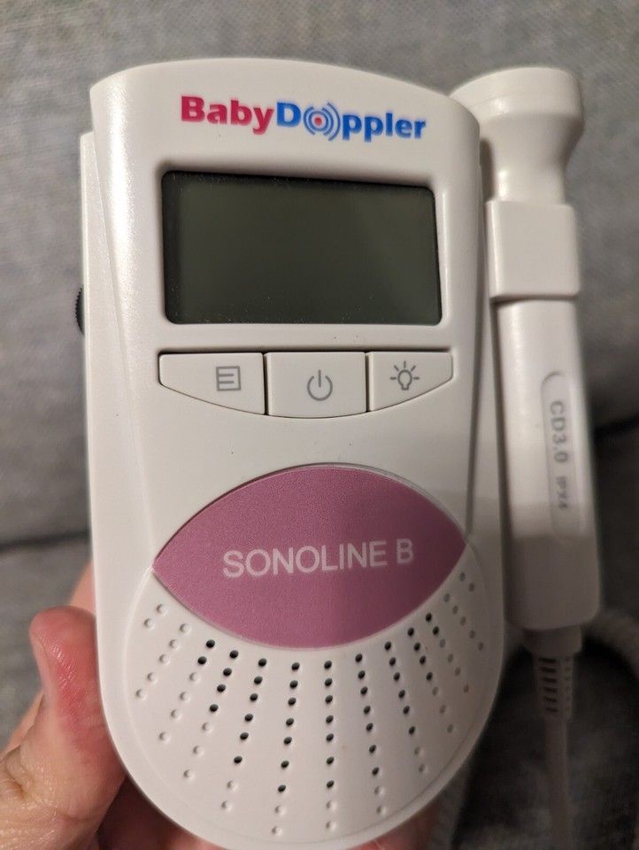 Sonoline B Baby Doppler Pink Heart Monitor Manual Ultrasound Tested ...