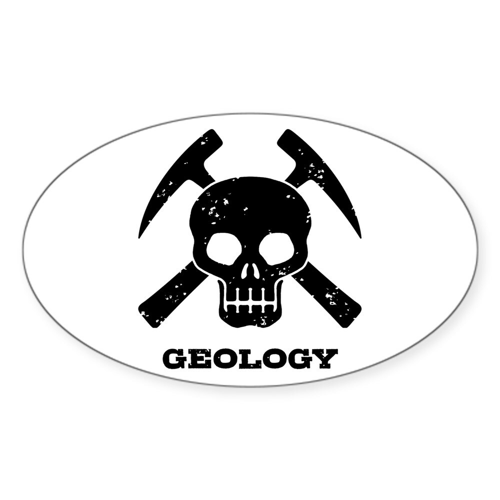 Geology Rocks Decal Geology Rocks Oval Bumper Sticker - Funny Car Decal ...