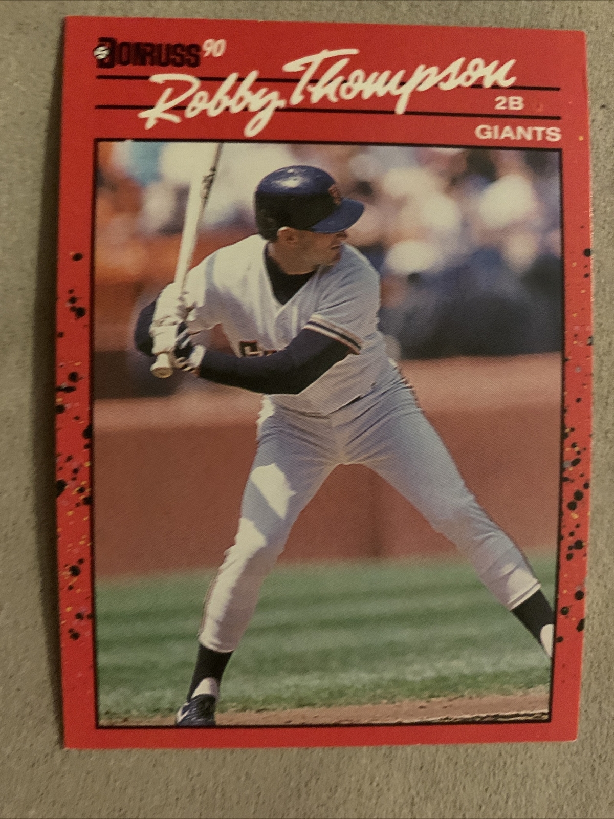 1990 Donruss Baseball #140 Robby Thompson San Francisco Giants NmMt ...