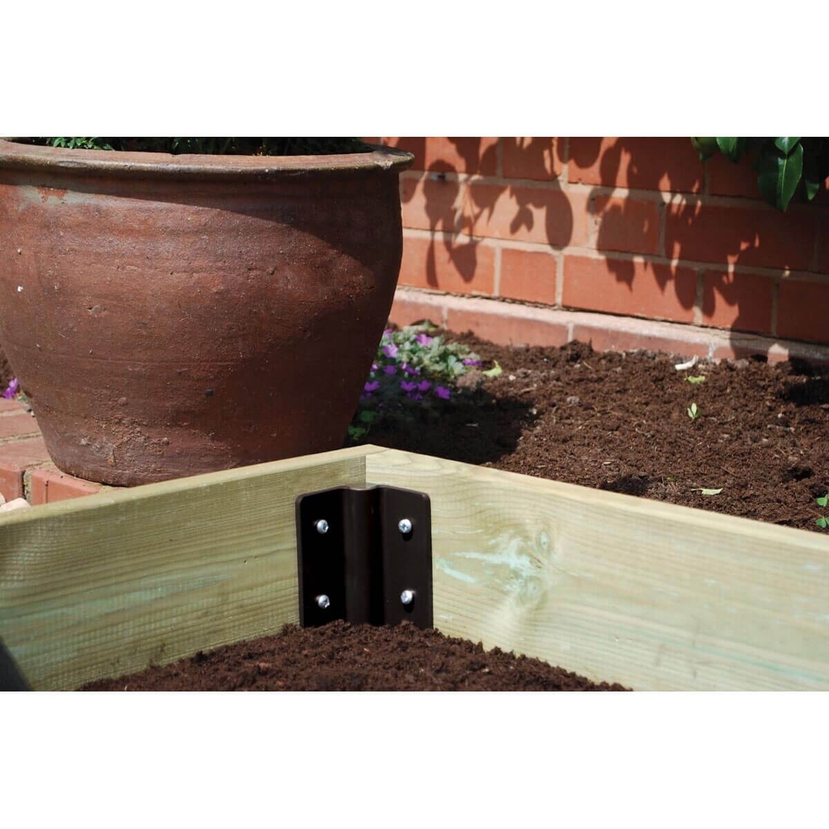 Raised Garden Bed Corners Corner Brackets To Build Raised Garden Bed,