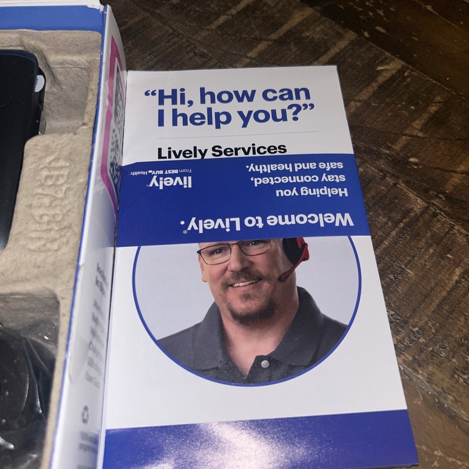 New Open Box Jitterbug Lively Flip Phone for Seniors Urgent Response ...