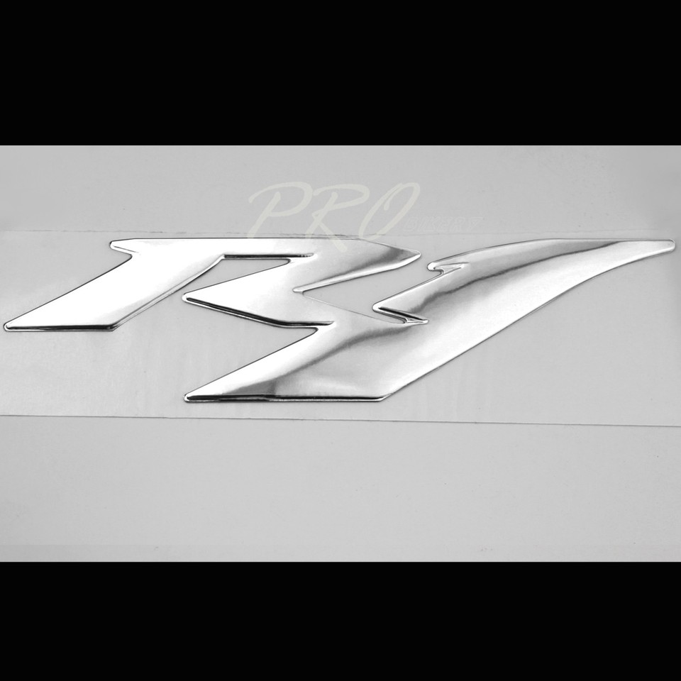 5.75" 3D Vinyl Logo&Letter+6" Fairing Tank Sticker YZF-R1/R1S/R1M ...