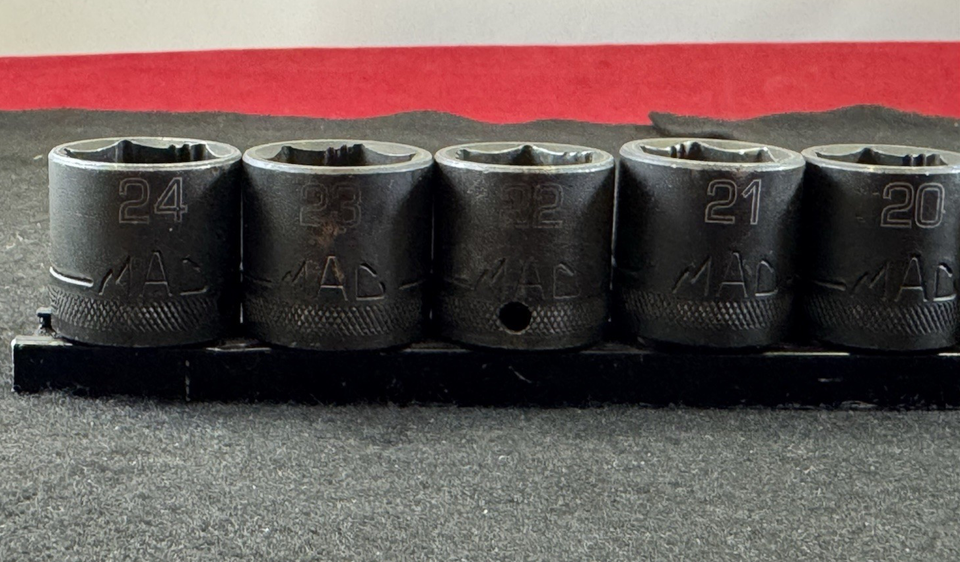 Mac 11-Pc. 3/8" Dr Metric Non-Slip Impact Socket Set - 11, 12, 14-17 ...