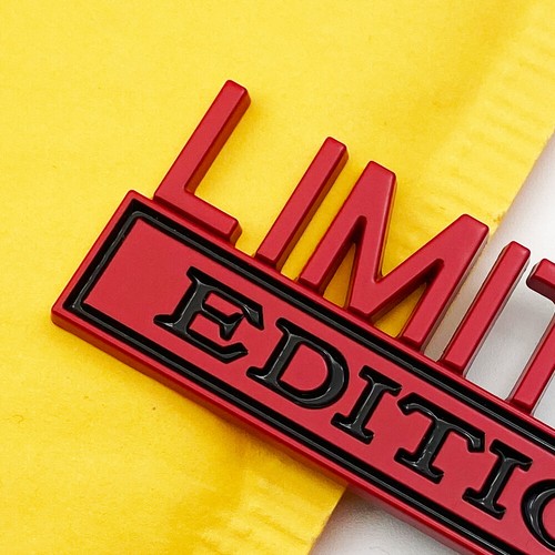 2x Metal Red & Black Limited Edition Car Logo Sport Emblem Letter SUV ...