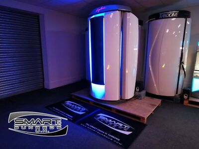 Ergoline Sunrise 480 sunbed Tanning bed Sunbeds stand up Sun Bed WHITE ...