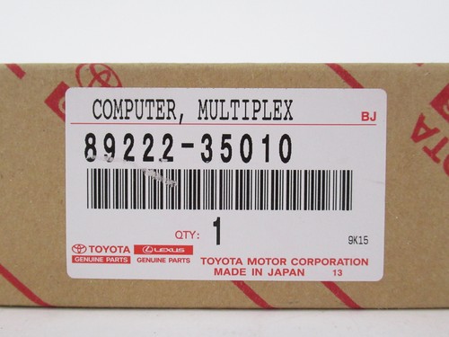 Genuine OEM Toyota 89222-35010 Tailgate Network Module Computer 2003-09 ...