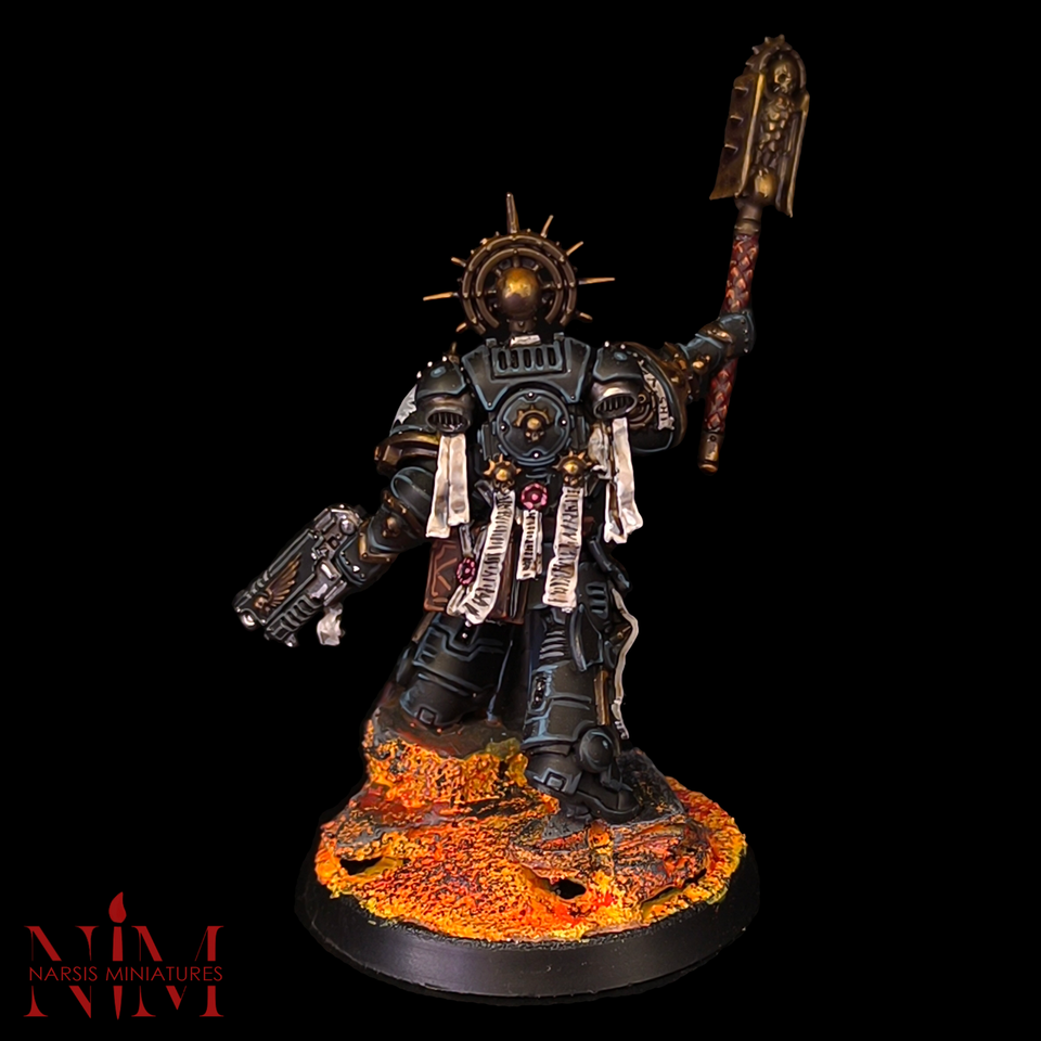 Warhammer 40k painted Salamanders indomitus primaris chaplain | eBay