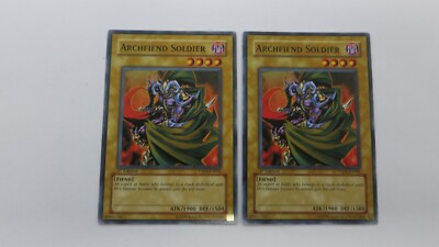2x ARCHFIEND SOLDIER YSDS-EN005 MONSTER CARD 1ST EDITION COMMON YUGIOH ...