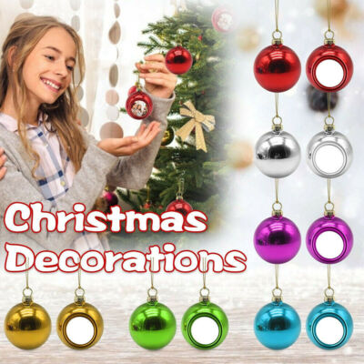 Christmas Sublimation Ball Heat Transfer Printing Ornament Room Xmas ...