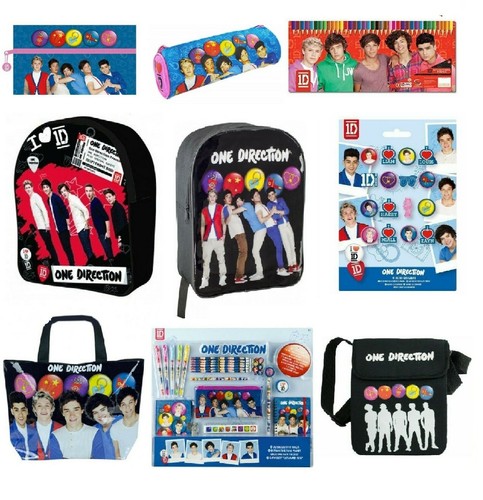 One Direction Back To School Sets - Stationery Set, Backpack, Bag ...