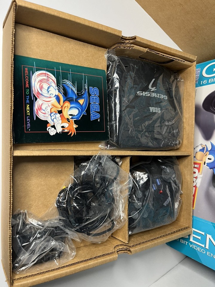 Sega Genesis Model 3 Core System CIB W/Manuals. Sonic Game NOT INCLUDED ...