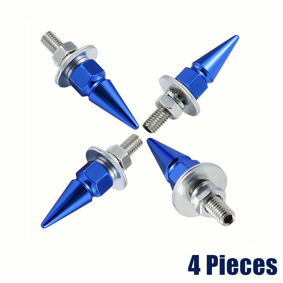 4pcs M6 Threaded Tip Screws CNC Car License Plate Bolts Washer Kit ...