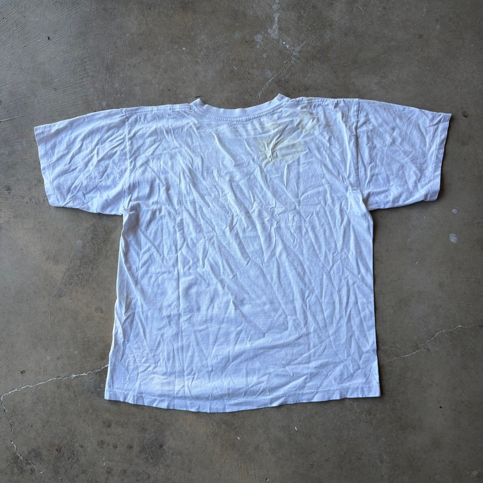 VINTAGE 90S TIGER LION ANIMAL T-SHIRT NATURE SINGLE STITCH FITS MEDIUM ...