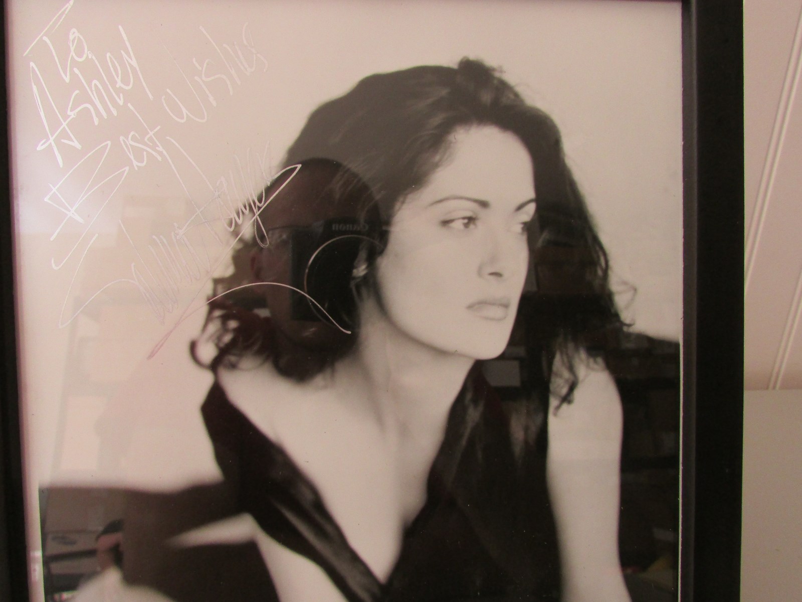 Salma Hayek Framed Head Shot Photograph With Autograph. | eBay
