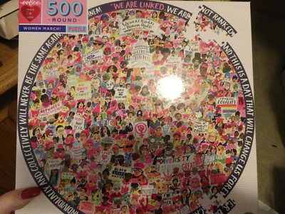 Eeboo Puzzle -Women March - Round 500 Piece - Equality Feminism Hope | eBay