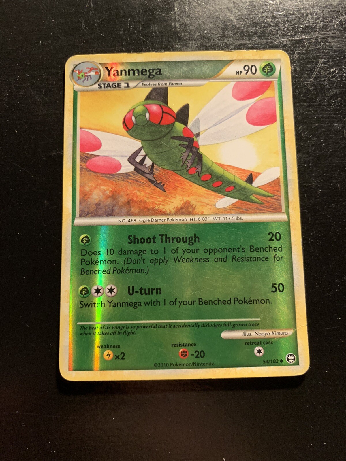 Pokemon Card Yanmega Triumphant 54/102 EXCELLENT Free Ship Reverse Holo ...