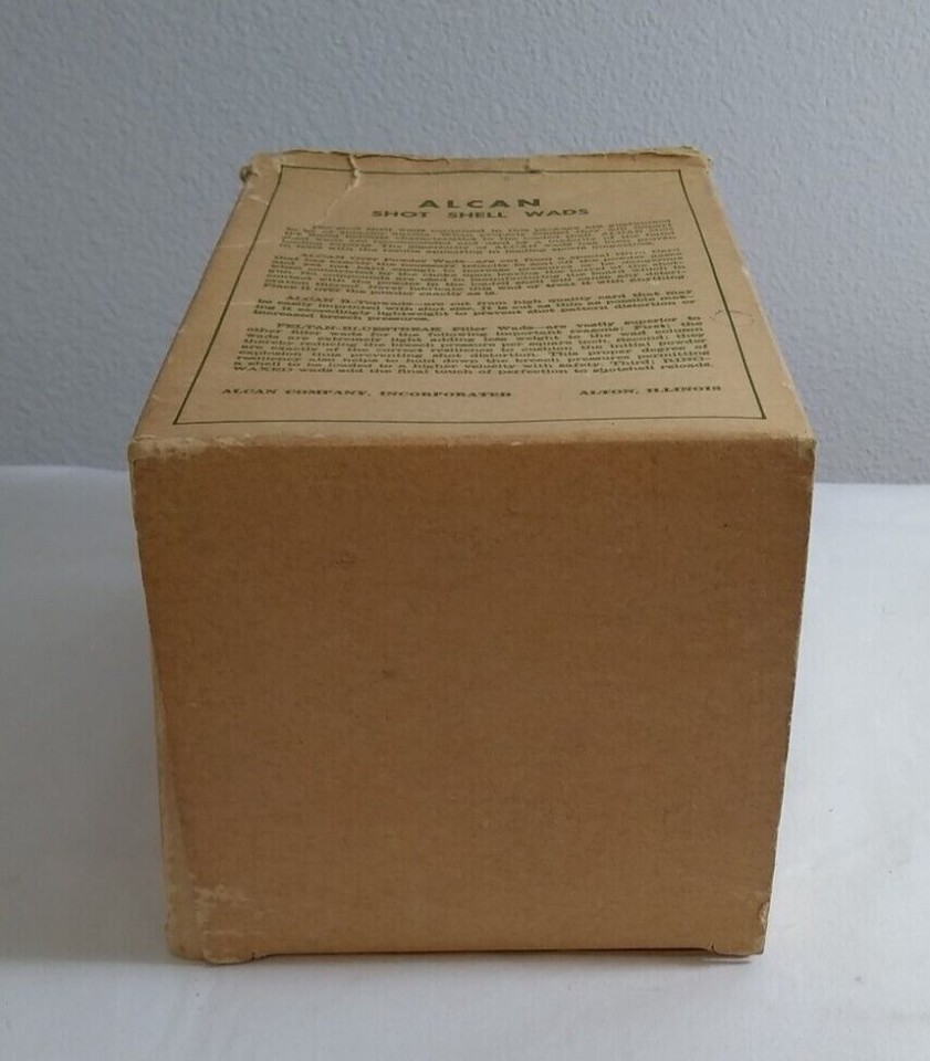 Vintage Collectable Box ALCAN 20 GA. Wads Shot Shell Reloading Wad ...