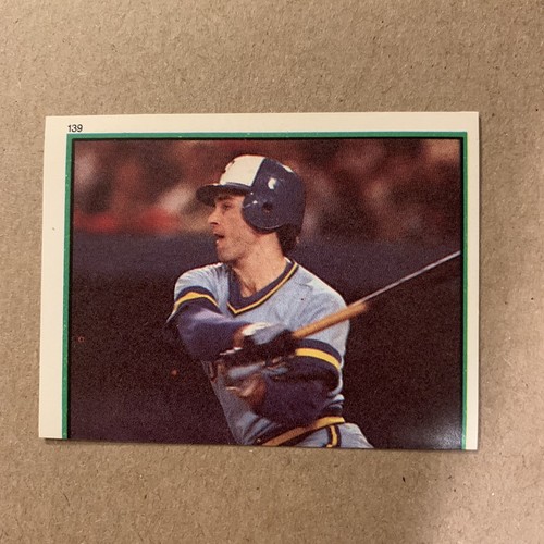1983 Topps Baseball Sticker Paul Molitor # 139 Milwaukee Brewers Italy ...