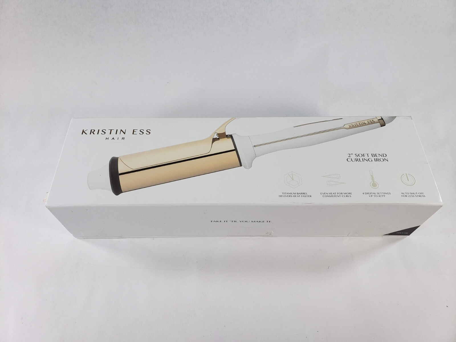 Kristin Ess Hair 2 Inch Titanium Curling Iron for Big Blowout Waves ...
