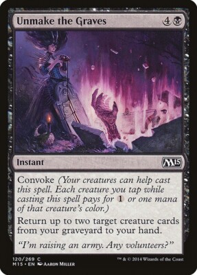 UNMAKE THE GRAVES X 4 N/M- MAGIC 2015 MAGIC THE GATHERING | eBay