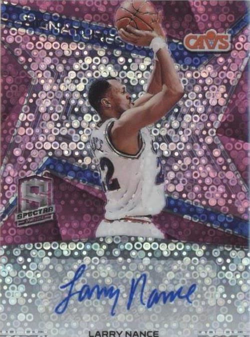 2018-19 Panini Spectra - Signatures Larry Nance #SG-LNC Neon Pink Prizm ...