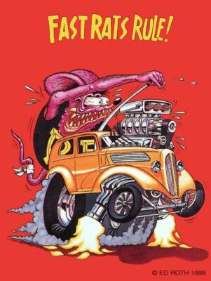 Fast Rats Rule! Rat Fink Monster Big Daddy Ed Roth Metal Sign | eBay