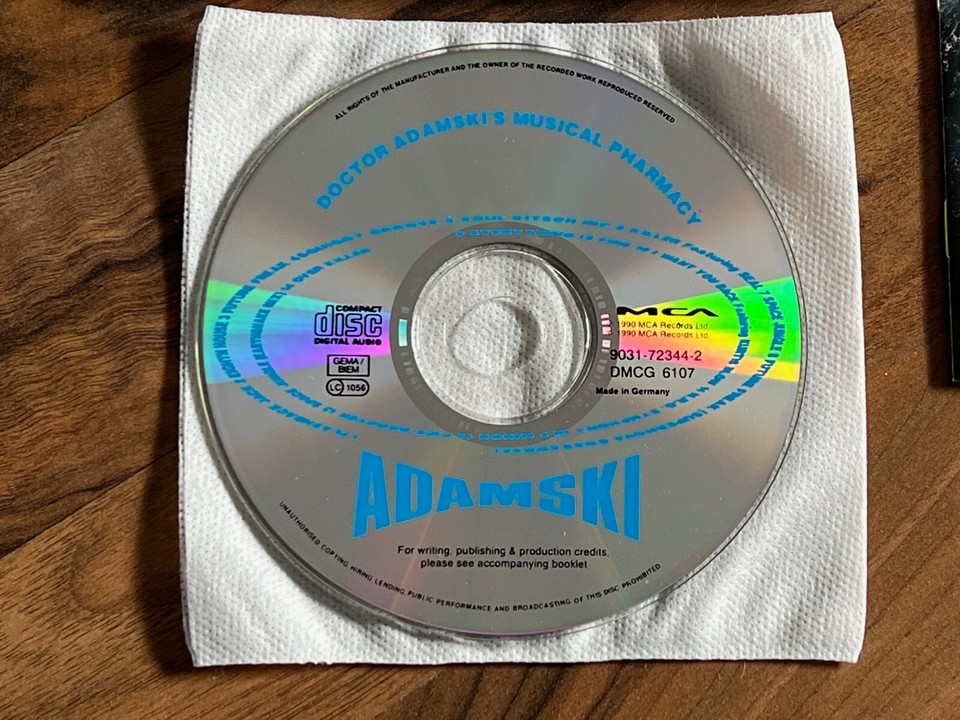 ADAMSKI Doctor Adamski's Musical Pharmacy OOP 1990 GERMANY CD album | eBay