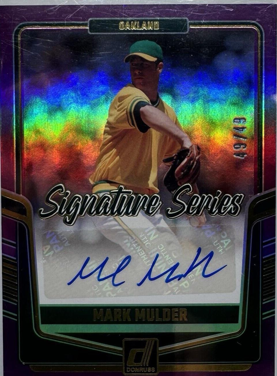 2024 Panini Donruss - Signature Series Mark Mulder #SS-MM Purple /49 ...