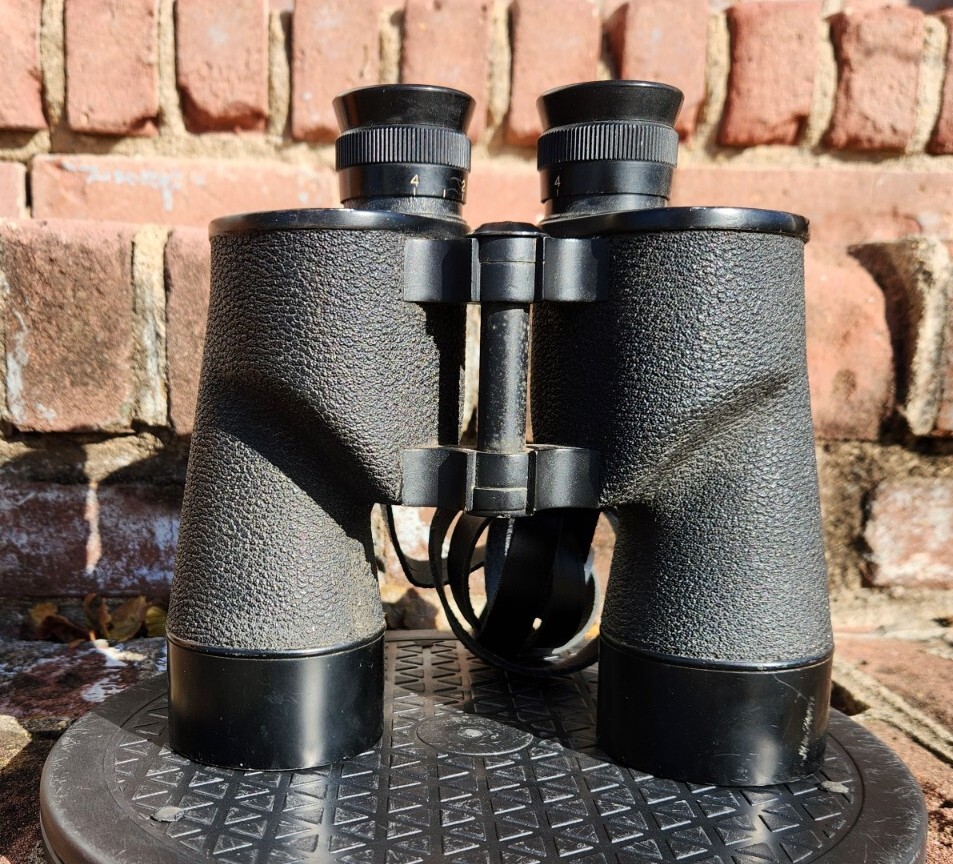WWII US Army Binoculars M16 7x50 & M24 Clear Sights Leather Case D45874 ...