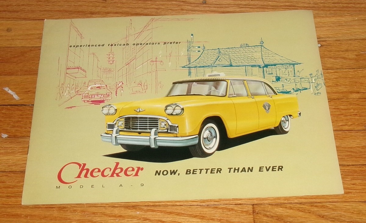 Checker Taxi Cab Drawing