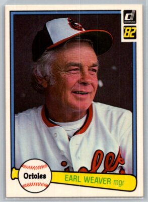 1982 Donruss Baseball #27 Earl Weaver - VG - Baltimore Orioles | eBay
