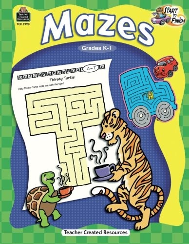 MAZES, GRADES K-1 (START TO FINISH SERIES) By Kelly Mcmahon **BRAND NEW ...