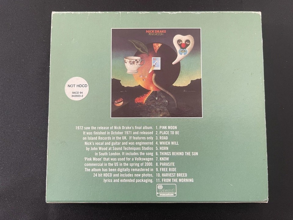 Nick Drake: Pink Moon (CD Album, 2000) Island Records VGC | eBay UK