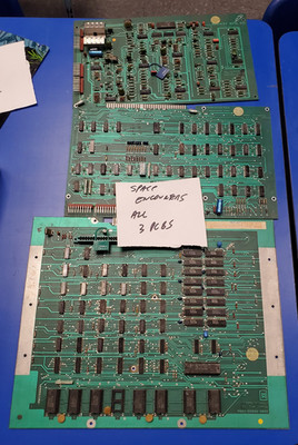 Midway SPACE ENCOUNTERS Arcade Video Game Logic Board PCBs-complete set ...