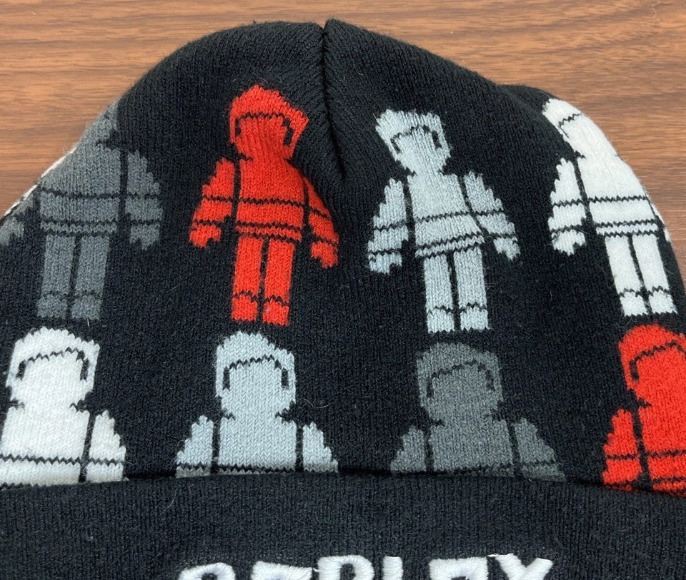 ROBLOX Knit Beanie Winter Hat Cap Youth Kids OSFM Roblox Game Logo | eBay