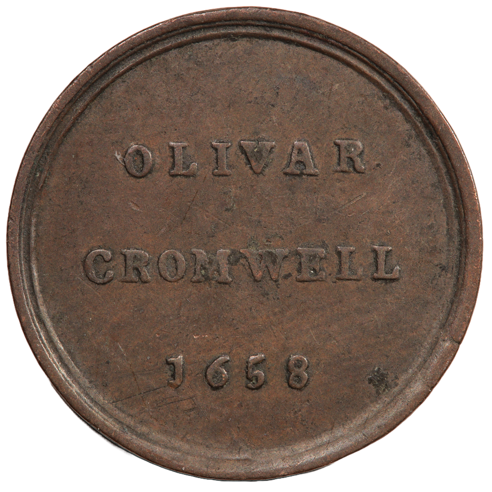 1658 OLIVER OLIVAR CROMWELL TOKEN SENTIMENTAL MAGAZINE by J. KIRK ...